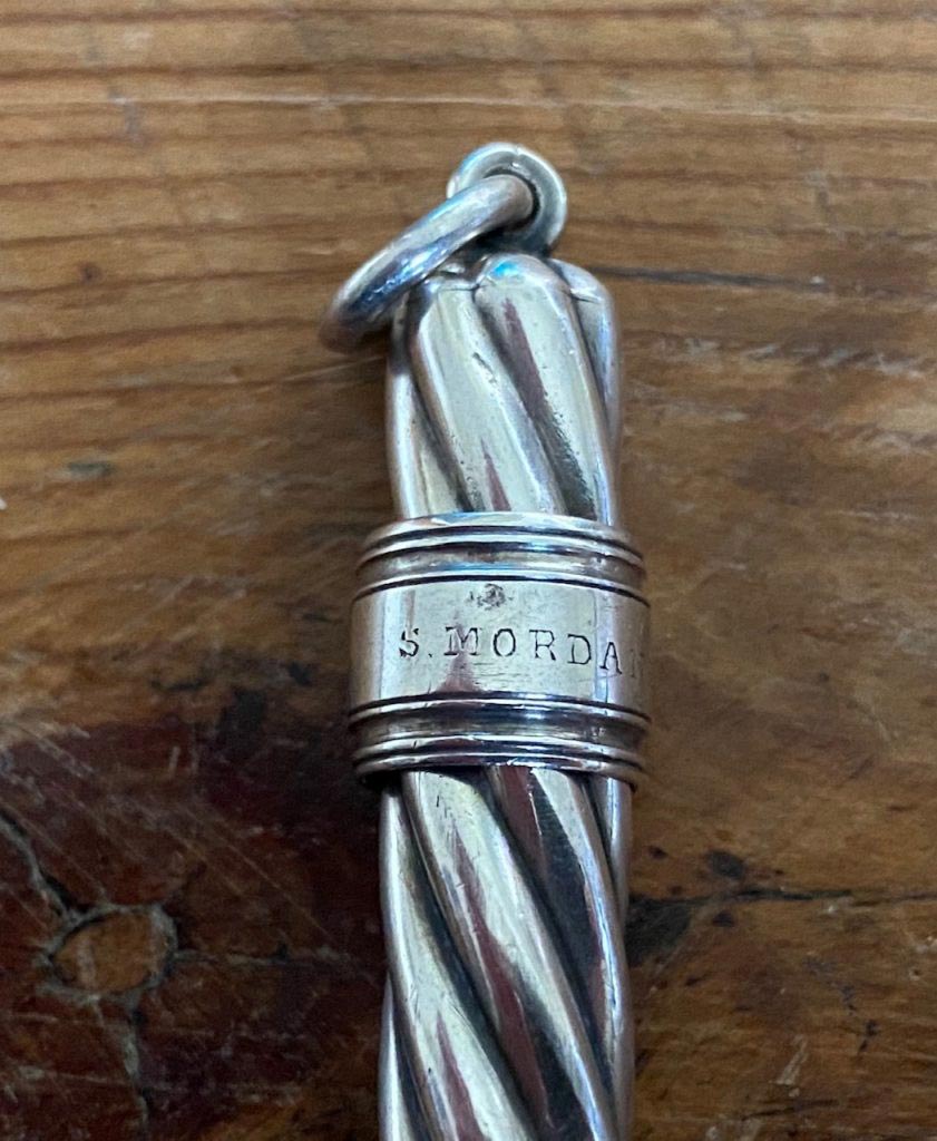 Sampson Mordan Silver Retractable Pencil - at Rutland Antiques